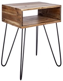 Noble Home Masivní akáciový noční stolek Sorpus, 40 cm