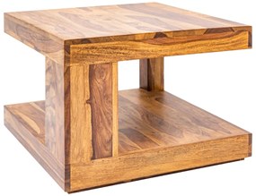 Moebel Living Přírodní masivní konferenční stolek Barny 60x60 cm
