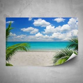 Plakát - Bílá pláž 2 (60x40 cm) - PopyDesign