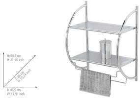 WENKO 15173100 - Polička EXCLUSIVE 45,5x54,5 cm lesk. chrom