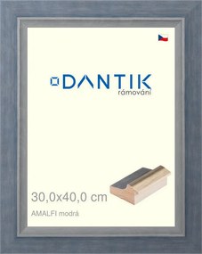 DANTIK rámeček 30x40 | AMALFI modrá (Plexi Čiré)