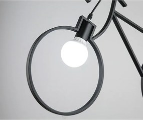 Toolight, Závěsné svítidlo kolo APP216-2CP, černá, OSW-00352