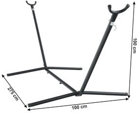 Kondela Stojan na houpací síť, černá, OTAN NEW TYP 3