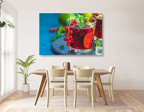 Obraz červený koktejl - 60x40 cm