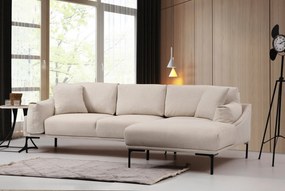 Hanah Home Rohová pohovka LEO krémová pravá 560ARE1175
