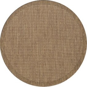 Hnědý kulatý vnitřní a venkovní koberec ø 200 cm Giza 1410 – Ayyildiz Carpets