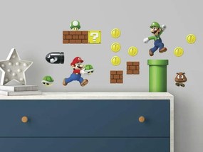 Hravé nálepky SUPER MARIO nejen do klučičího pokoje