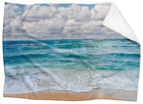 IMPAR Fleecová deka Oceán 150x120 cm (Rozměr : 150 x 120 cm, Podšití beránkem: ANO)