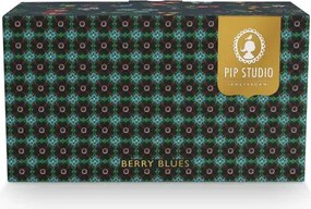 Pip Studio Berry Blues sada 2ks šálků s podšálky 100ml, modré (sada 2ks espresso šálků s podšálky)