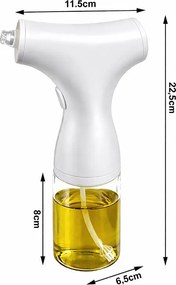 Verk Group ROZPRAŠOVAČ NA OLEJ, OLEJ, OCT A OCET – ELEKTRICKÝ DÁVKOVAČ 200 ml – SKLENĚNÝ ROZPRAŠOVAČ