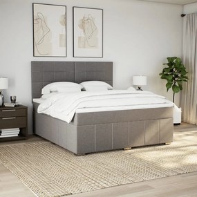 Box spring postel s matrací taupe 180x200 cm textil 3294051