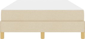Postel s boxspringem s matrací Krémová 120 x 190 cm textil 3398554