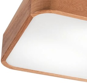 Stropní svítidlo OAK SQUARE 2xE27/15W/230V 35x35 cm dub