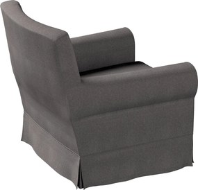 Potah na křeslo IKEA Ektorp Jennylund barva šedá látka pletený vzor