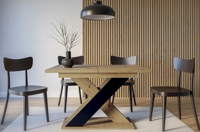 Casarredo Jídelní rozkládací stůl PRAVIA artisan/černá