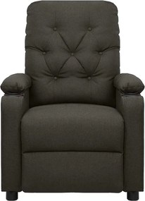 Elektrické masážní křeslo taupe textil 3098859