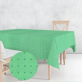 Ervi dekorační ubrus na stůl čtvercový - Čtverečky zelené