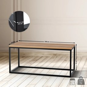 Konferenční stolek Manteo 100x45x50 cm – dubová