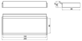 Emco Select - Odkládací box 200 mm, hliník 949705090