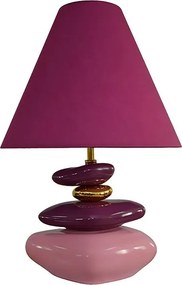 Designová stolní lampa Kalpana 60 cm růžová