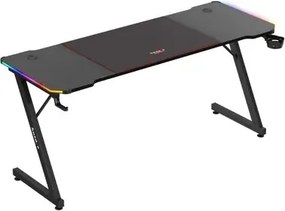 Huzaro Hero 4.8 RGB černá / Herní stůl / 160 x 60 x 74 cm