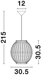 Retro lustr Griffin 30