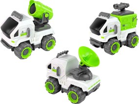 LEAN Toys Sada vesmírných vozidel 6v1 rover satelit pro děti