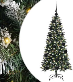 Umělý vánoční stromeček Zelená 120 cm PVC, plast a ocel 3395797
