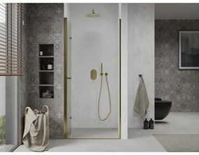 Mexen Lima skládací sprchové dveře 80 cm, Průhledné, Zlatá - 856-080-000-50-00