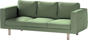 Potah na pohovku IKEA Norsborg 3-místná barva zelená látka pletený vzor