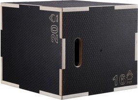 3v1 Plyometrický Jump Box, 50,8 / 45,7 / 40,6 cm