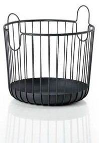 Zone Denmark Úložný kovový koš Inu Black 30x30,5cm