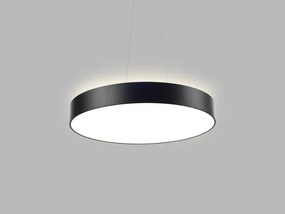 Stmívatelný LED lustr RINGO s aura efektem - černá, 42,5 W, 3930 lm, 450 mm, TRIAC