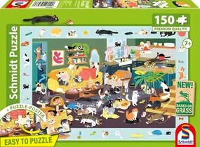 SCHMIDT Puzzle Kočičí hrátky / 150 dílků / 43,2 × 29,1 cm