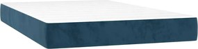 Box spring postel s matrací tmavě modrá 120 x 200 cm samet 3141297