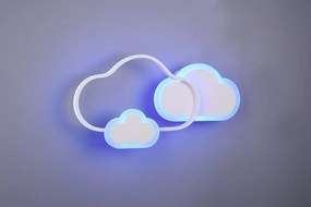 Bílé dětské svítidlo 52x25 cm Cloudy – Reality