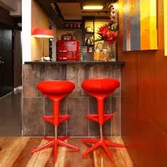 Barová židle Spoon červená, Kartell - Spoon
