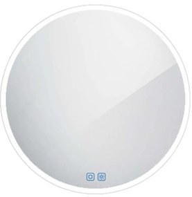 Nimco - Zrcadlo s LED osvětlením, průměr 60 cm, dotykový senzor, hliník ZP 26000RVX