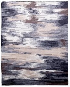 Diamond Carpets India, Ručně vázaný kusový koberec Apollo DESP P92 Charcoal, 200x290, šedá, chodba / předsíň