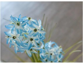 Umělá květina - Okrasný česnek s modrými květy, 120 cm