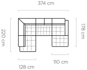 Elegantní sedací souprava MASON XL 01 BASIC DENVER