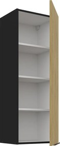 CREMONA cc | horní skříňka 40 G-108 1F policová | 40 cm | EXTRA VYSOKÁ | černá/cremona