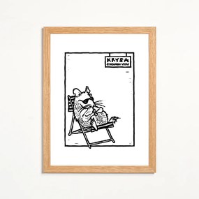 Mária Mérai | Saturejka Mária Mérai | Krysa Rám: Černý, Velikost: 30 x 20 cm