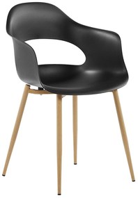 Sada 2 jídelních židlí černá UTICA Beliani