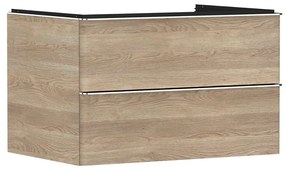 Hansgrohe Xelu Q - Umyvadlová skříňka, 50x78x55 cm, 2 zásuvky, přírodní dub/chrom 54076000