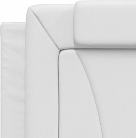 Postel Viana s matrací bílá 100 x 200 cm umělá kůže 3208776