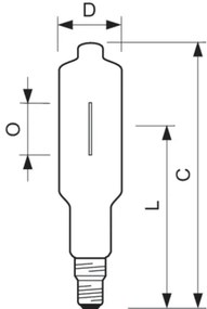 Výbojka Philips HPI-T 2000W/542 E40 380V teplá bílá 3800K