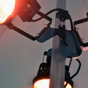HALOGEN topení pro nůžkové stany 220 V (HALOGEN elektrické topné těleso pro nůžkové stany s vysokým výkonem)
