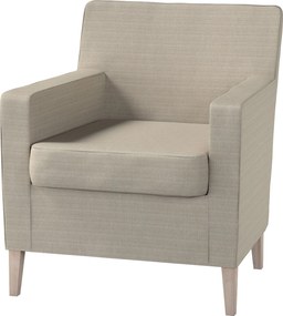 Potah na křeslo IKEA Karlstad barva béžová látka pletený vzor