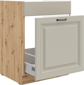 STILO ac | dolní skříňka 60 ZL 1S dřezová | 60 cm | PREMIUM BOX | artisan/světle šedá